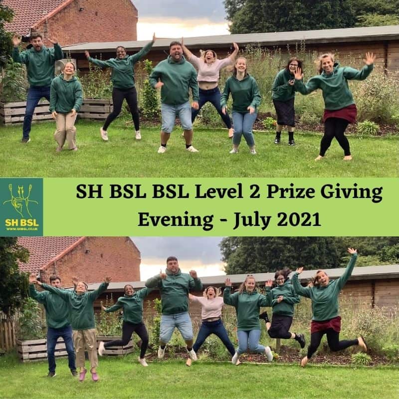 SH BSL - BSL Level 2 prize Evening -Class of 2020-21 - SHBSL