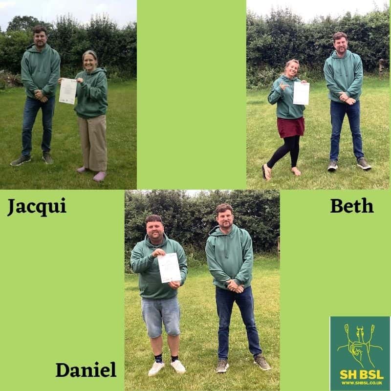 SH BSL - BSL Level 2 prize Evening -Class of 2020-21 - SHBSL