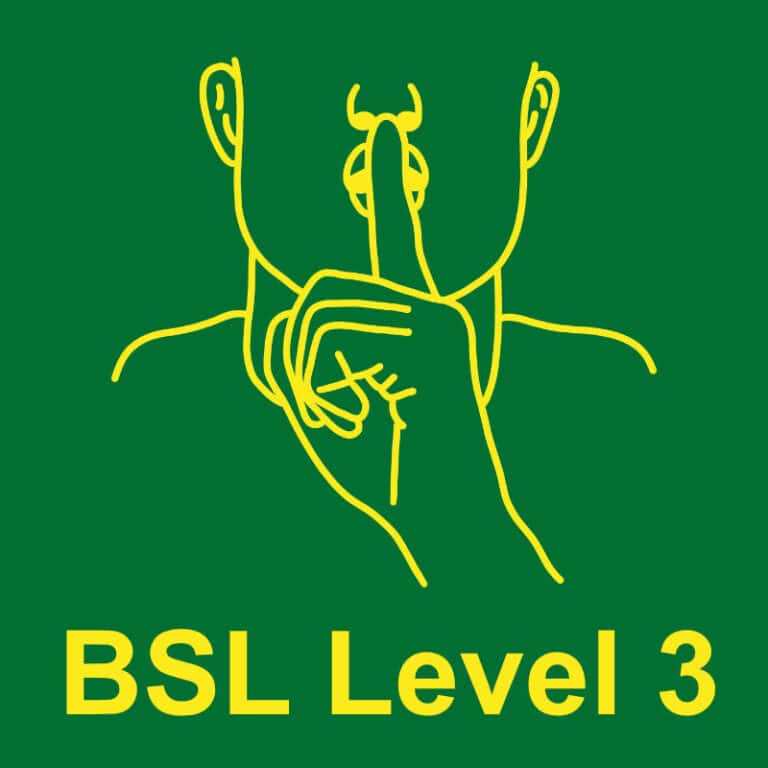 Level 3 Certificate in British Sign Language - SHBSL